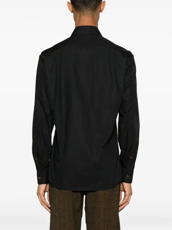 VIVIENNE WESTWOOD Orb-embroidered Poplin Shirt