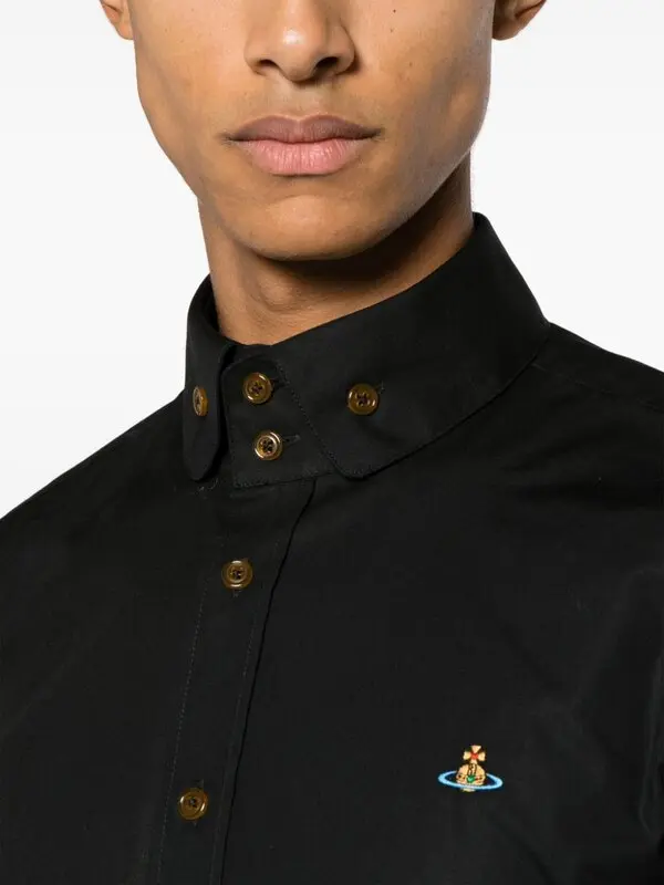 VIVIENNE WESTWOOD Orb-embroidered Poplin Shirt
