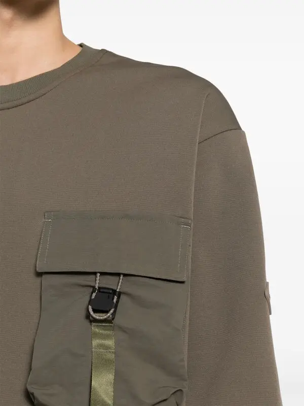 SPOONYARD Cargo-pocket Jersey Sweatshirt