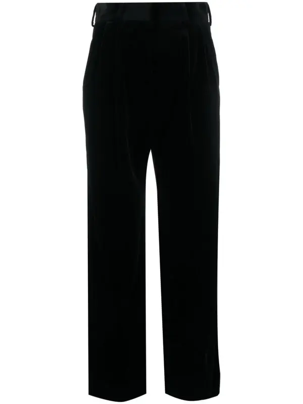 BLAZÉ MILANO Fox Straight-leg Trousers - Black