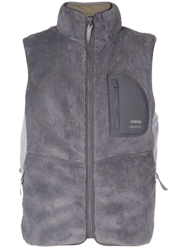 SPOONYARD Reversible Fleece Vest With Logo