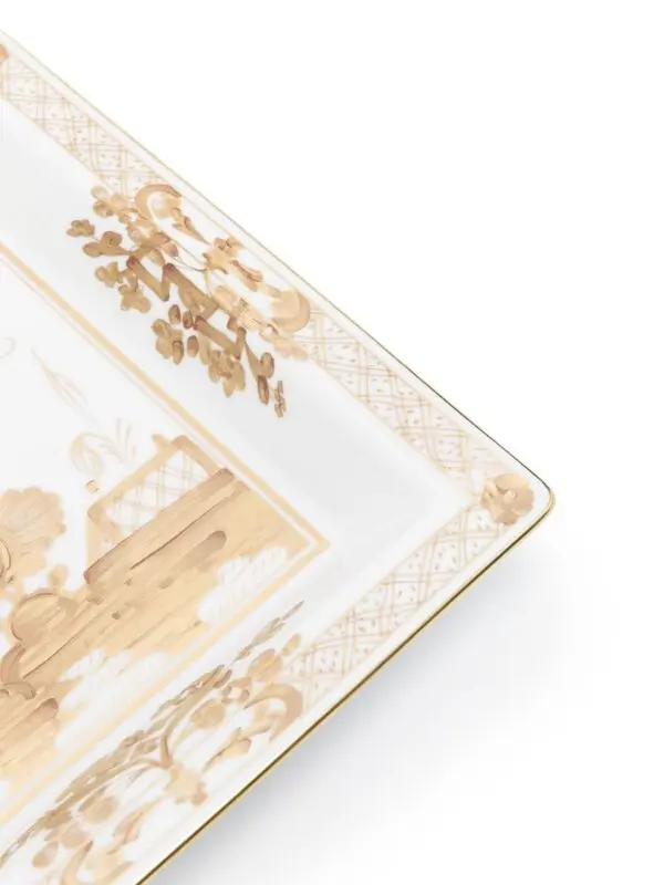 GINORI 1735 Oriente Italiano Porcelain Change Tray - White
