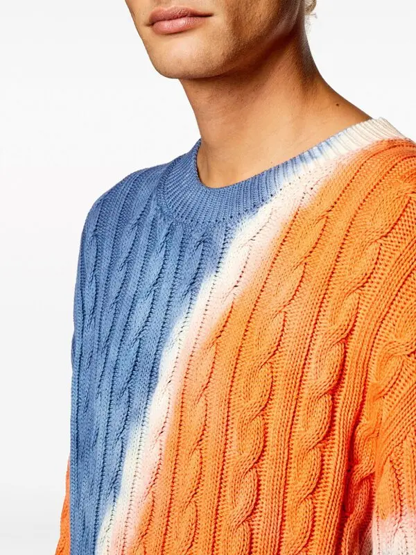 DIESEL® K-janci Tie-dye Cable-knit Jumper