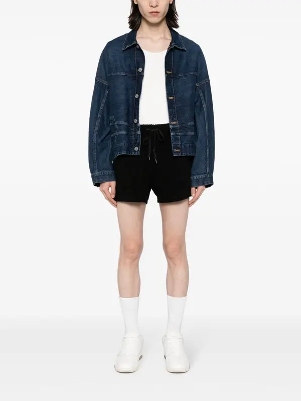 BLUE SKY INN Waiter Cotton Terry-cloth Shorts - Black