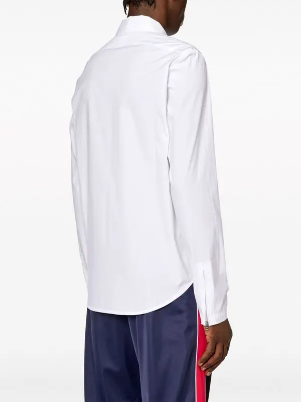 DIESEL® S-stuck Logo-embroidered Poplin Shirt