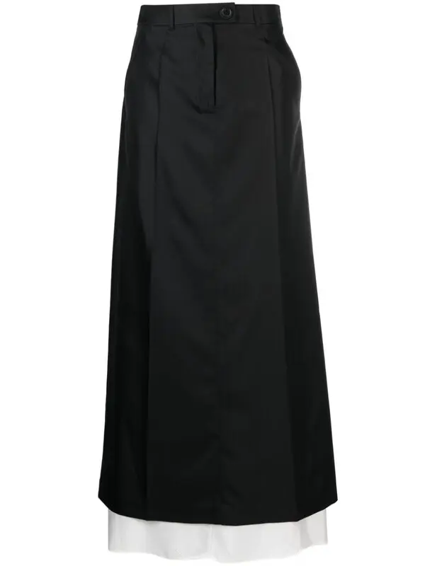 PETER DO Double-layer Maxi Skirt