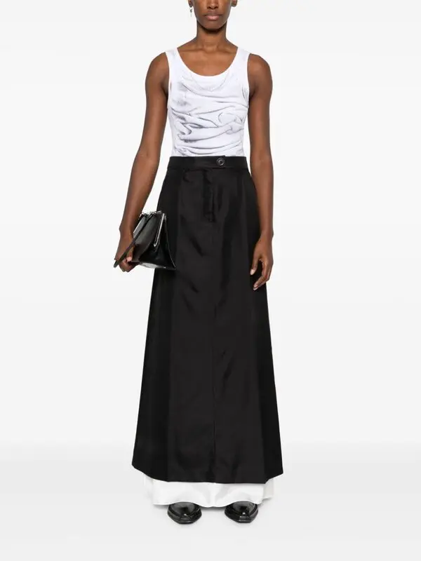 PETER DO Double-layer Maxi Skirt