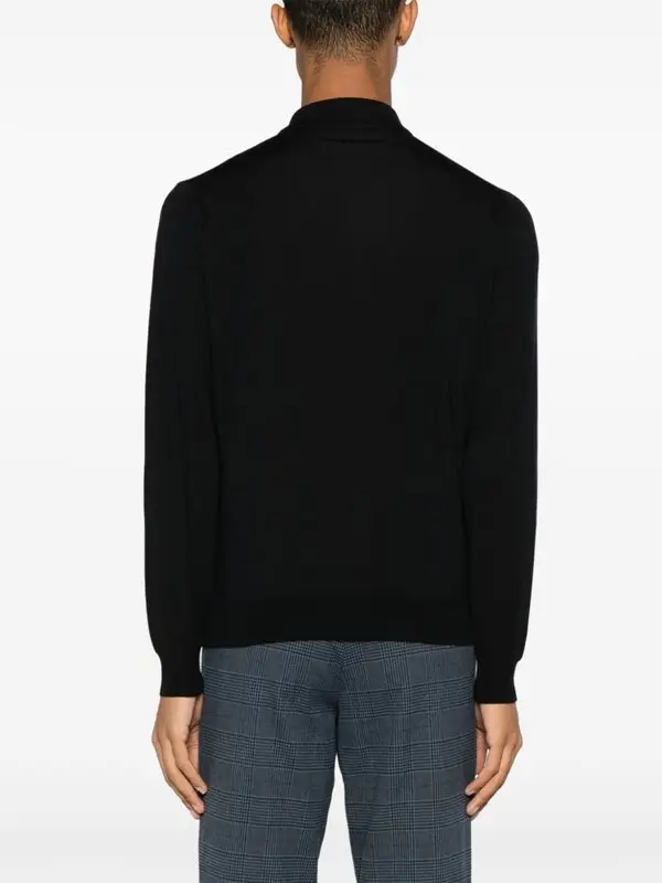 DELL'OGLIO Half-zip Sweater - Blue