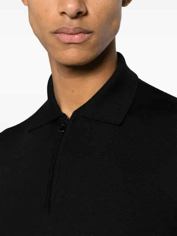 DELL'OGLIO Half-zip Sweater - Blue