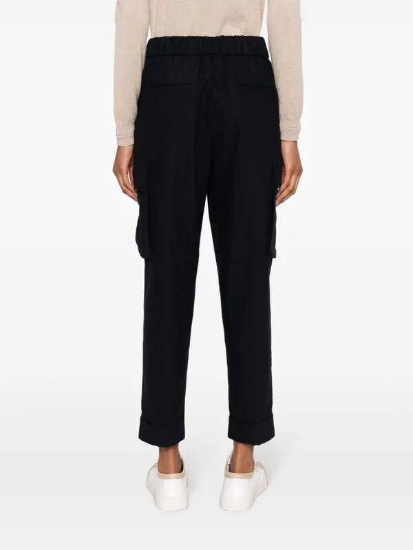 Peserico Drawstring Cropped Track Pants