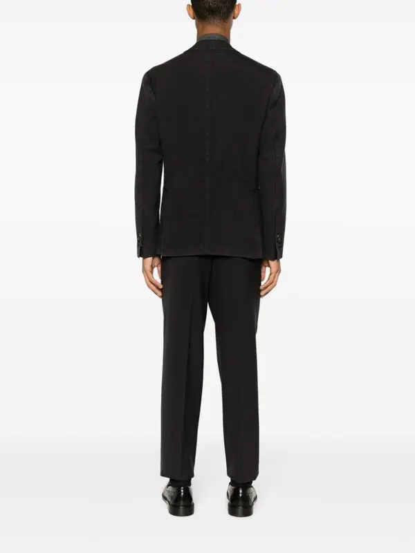 DELL'OGLIO Double-breasted Wool Suit - Grey