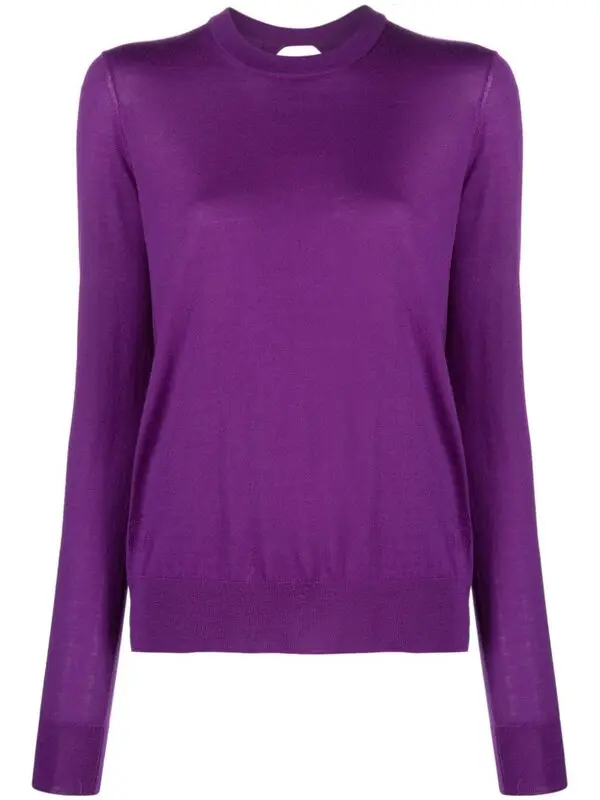 Zadig&Voltaire Emma Open-back Wool Jumper - Purple