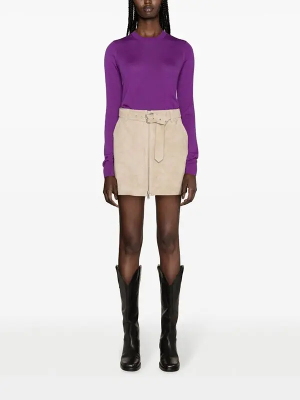 Zadig&Voltaire Emma Open-back Wool Jumper - Purple