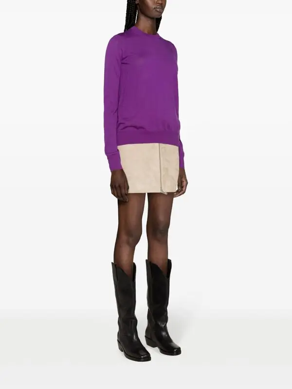 Zadig&Voltaire Emma Open-back Wool Jumper - Purple