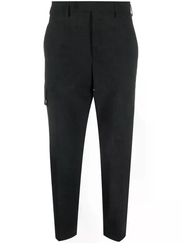 Neil Barrett Cropped Tapered-leg Trousers - Grey