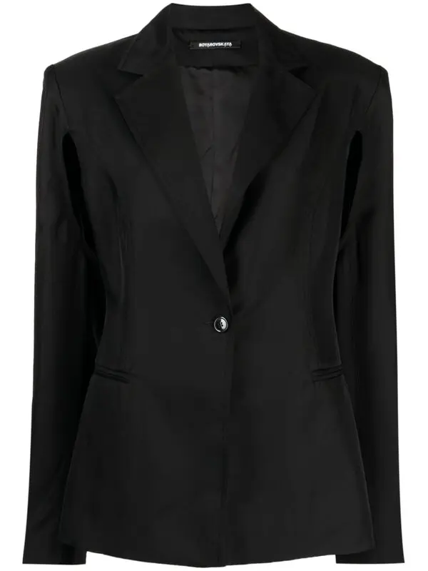 BOYAROVSKAYA Cut-out Single-breasted Blazer