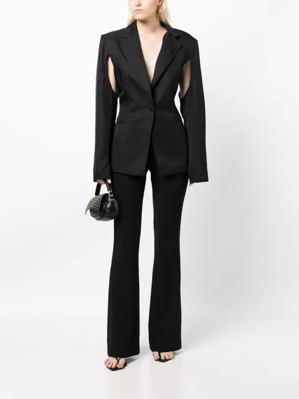BOYAROVSKAYA Cut-out Single-breasted Blazer