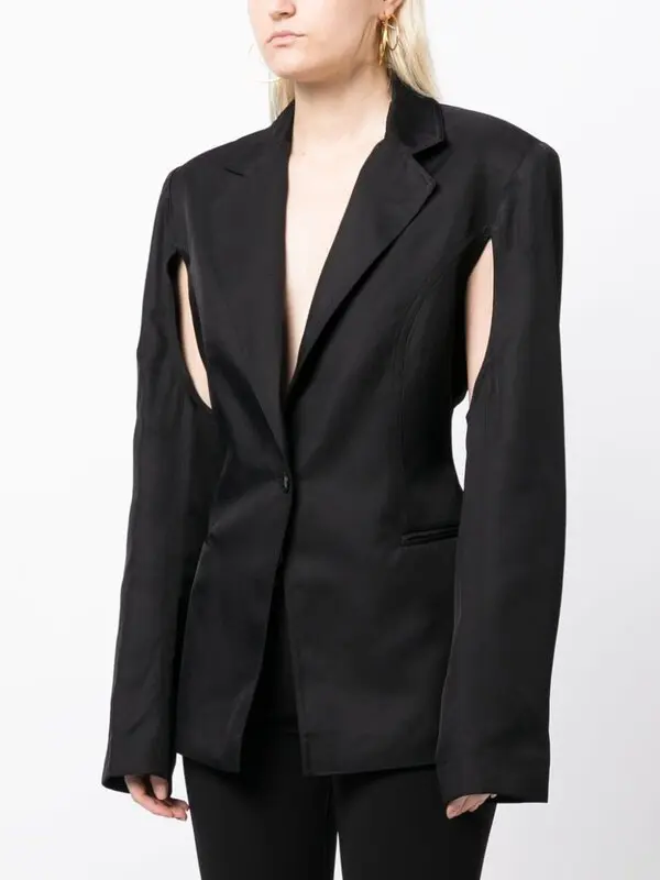 BOYAROVSKAYA Cut-out Single-breasted Blazer