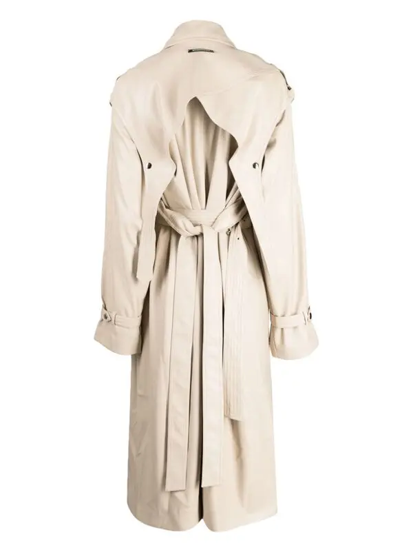 BOYAROVSKAYA Layered Belted Trench Coat