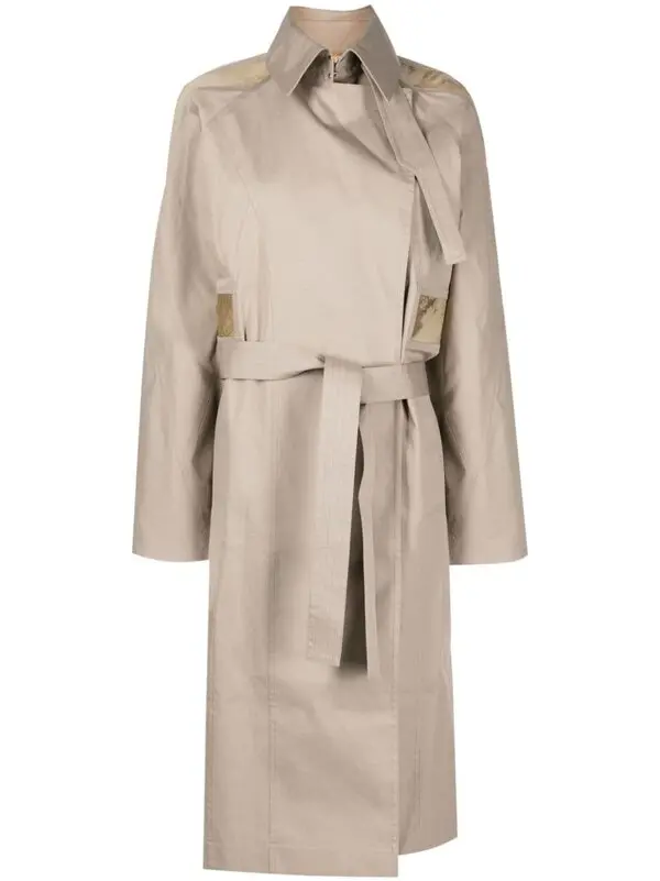 BOYAROVSKAYA Layered Belted Trench Coat