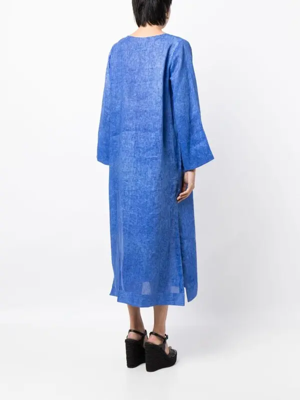 BAMBAH Lace-front Linen Kaftan