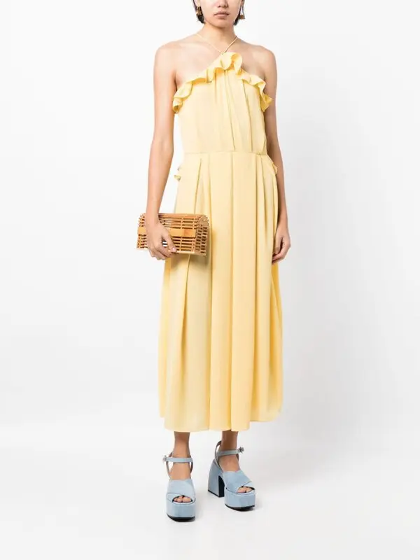 BAMBAH Halterneck Midi Dress