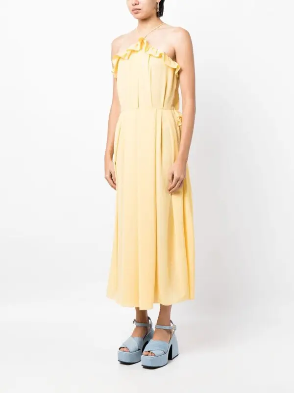 BAMBAH Halterneck Midi Dress