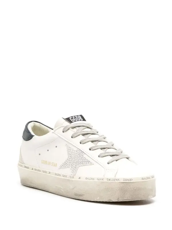 GOLDEN GOOSE Hi Star Leather Sneakers - White