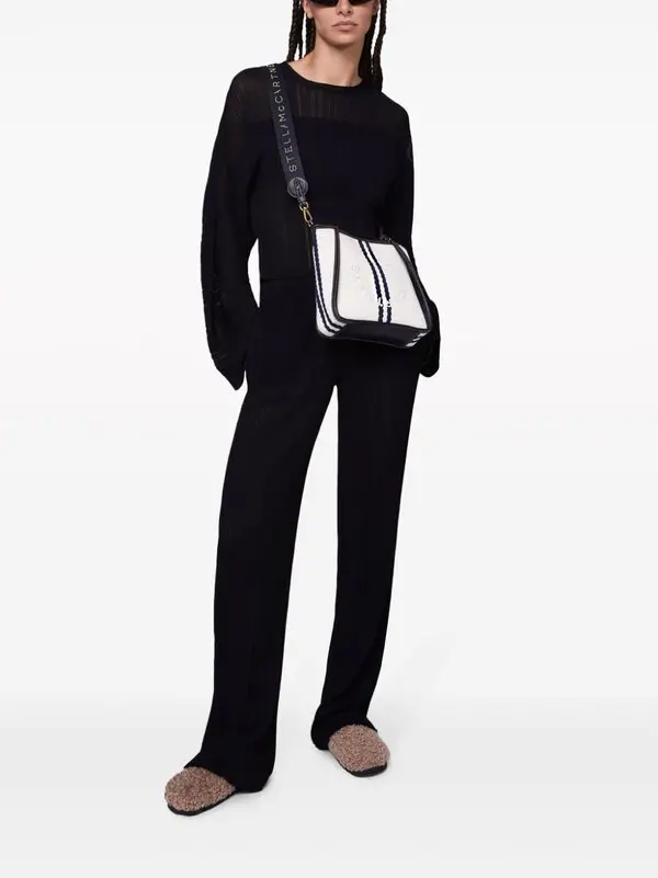 Stella McCartney Fine-knit Plissé Top - Black