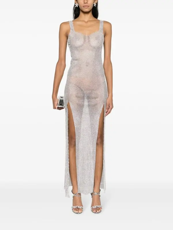 SANTA BRANDS Rhinestone-embellished Maxi Dress