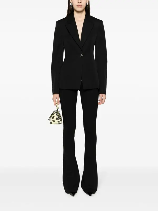 Attico Single-breasted Virgin Wool Blazer