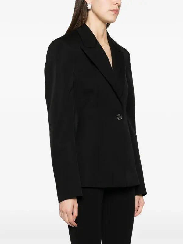 Attico Single-breasted Virgin Wool Blazer
