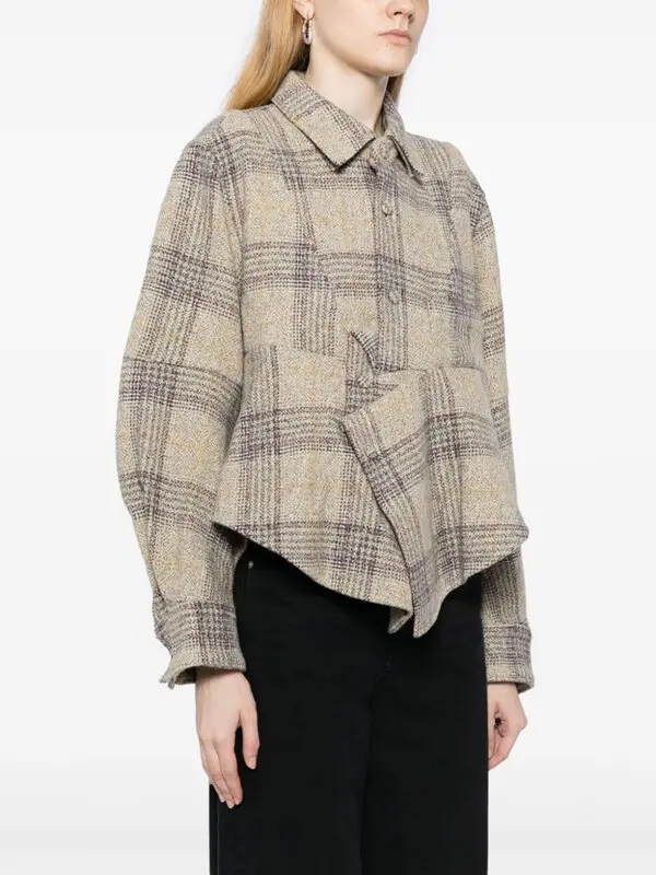 JNBY Check-print Wool Jacket