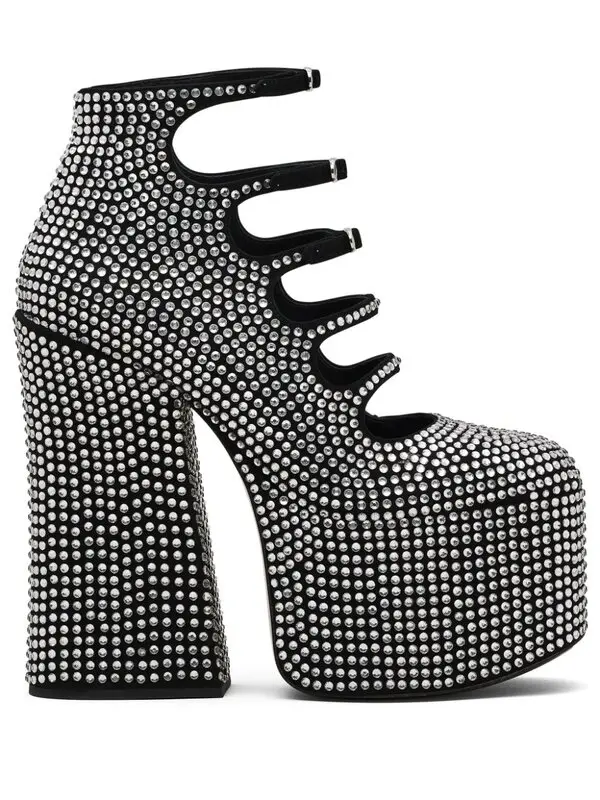 Marc Jacobs 160mm The Rhinestone Kiki Pumps - Black