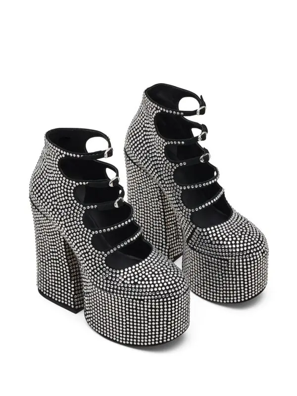 Marc Jacobs 160mm The Rhinestone Kiki Pumps - Black