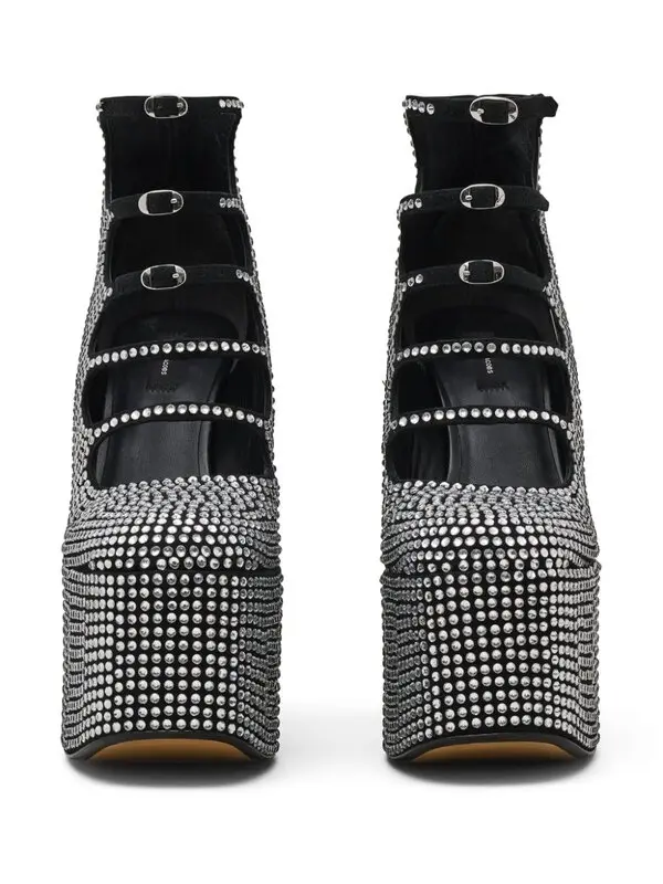 Marc Jacobs 160mm The Rhinestone Kiki Pumps - Black