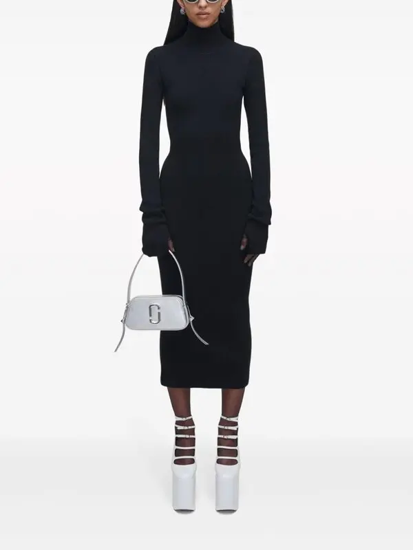 Marc Jacobs Metallic Slingshot Shoulder Bag - Silver