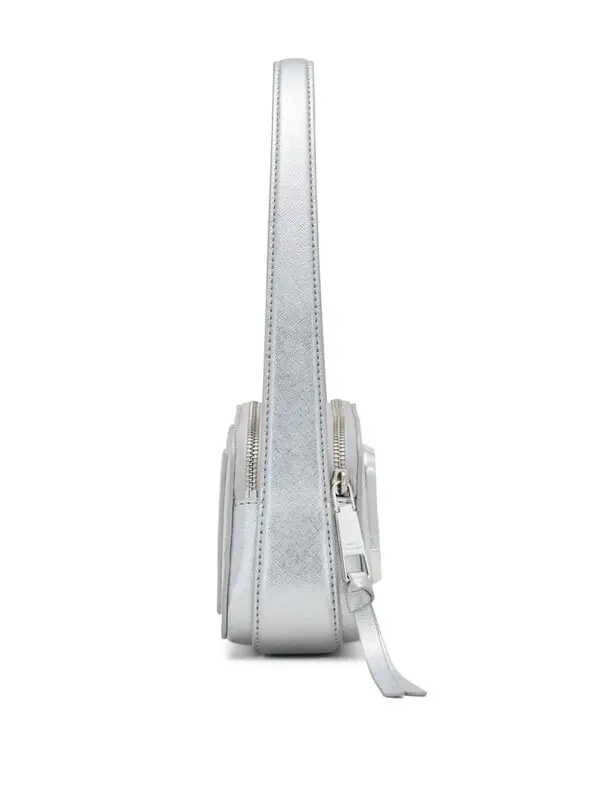 Marc Jacobs Metallic Slingshot Shoulder Bag - Silver