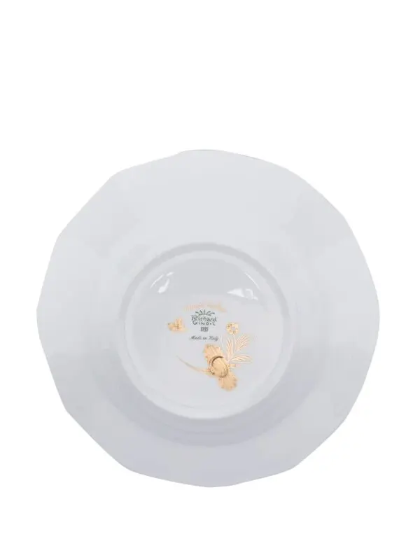 GINORI 1735 Floral-print Plates - Red