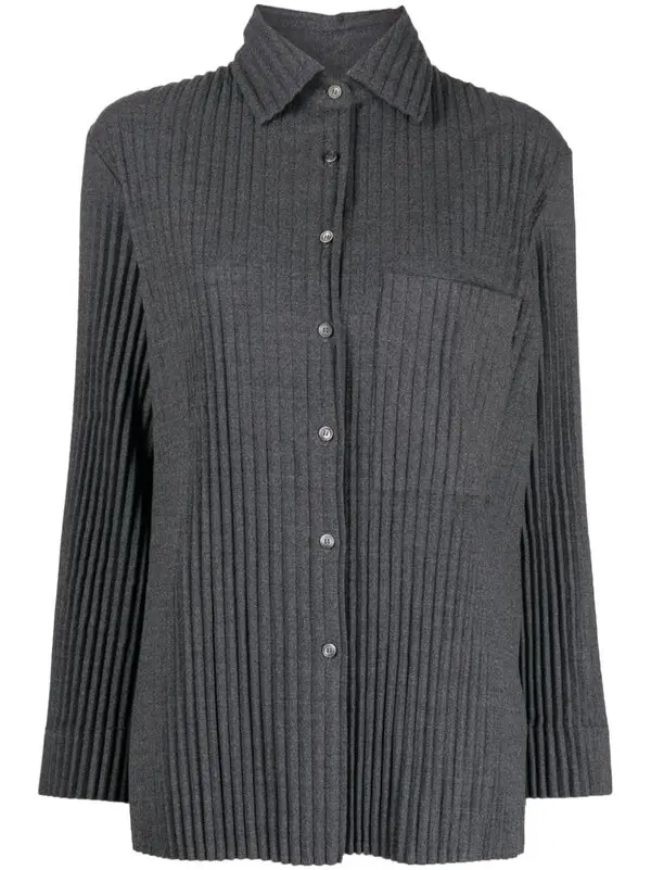 JNBY Pleated Button-up Shirt