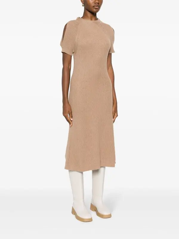 Stella McCartney Ribbed-knit Midi Dress