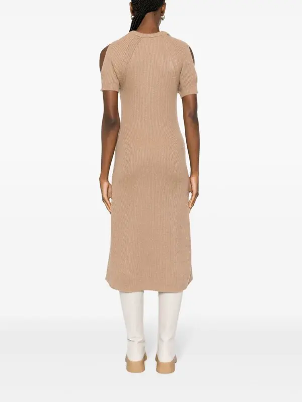 Stella McCartney Ribbed-knit Midi Dress