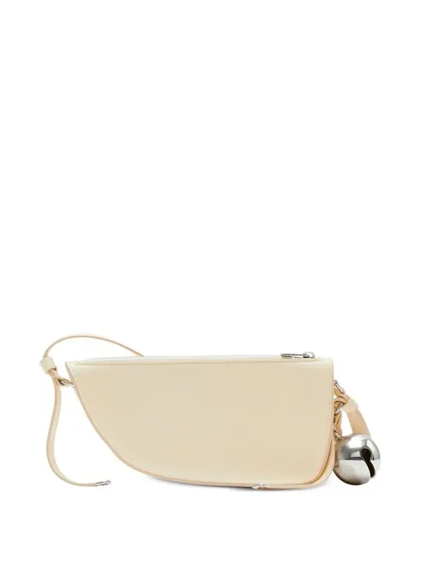 Burberry Mini Shield Leather Shoulder Bag - Neutrals