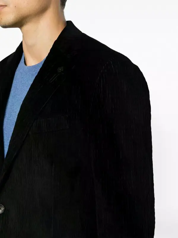 LARDINI Single-breasted Corduroy Blazer