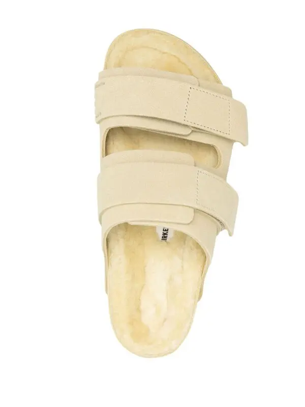 BIRKENSTOCK X Tekla Uji Suede Sandals - Neutrals