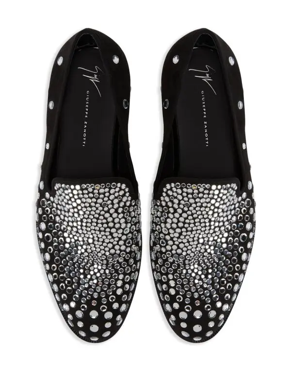 GIUSEPPE ZANOTTI Peghasus Crystal-embellished Loafers