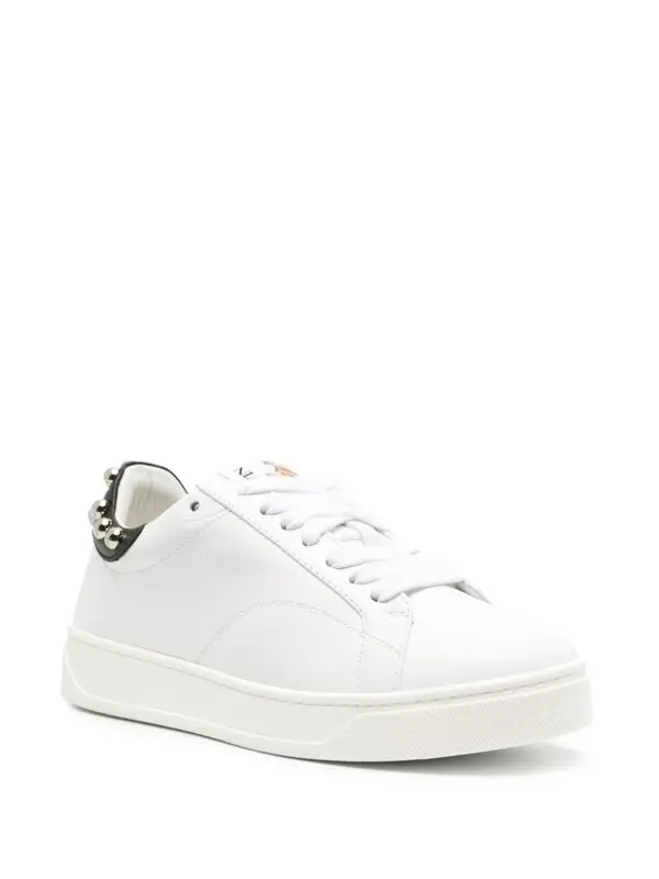 LANVIN Studded Leather Sneakers