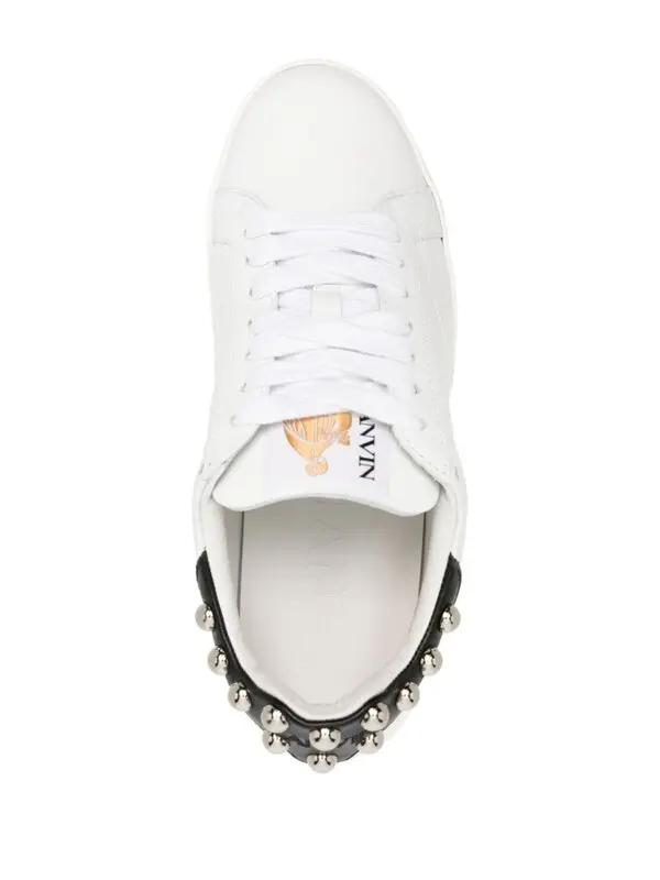 LANVIN Studded Leather Sneakers