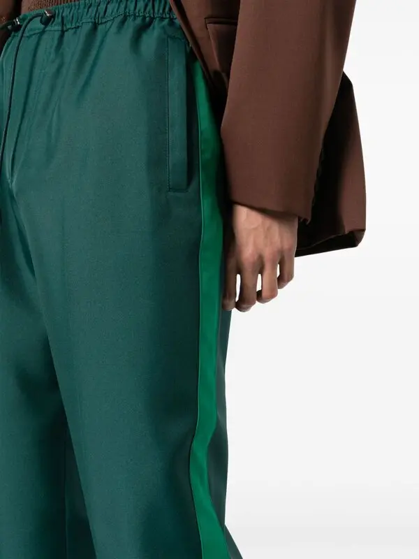 LANVIN Side-stripe Cotton Trousers