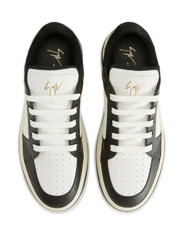 Giuseppe Zanotti Gz94 Lace-Up Low-Top Sneakers - Neutrals  display picture 3